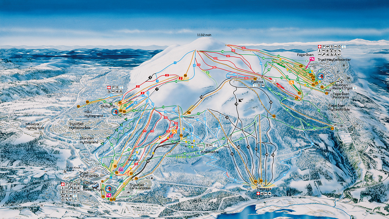 Pistekort Trysil Storhytter - FJÄLLFERIE
