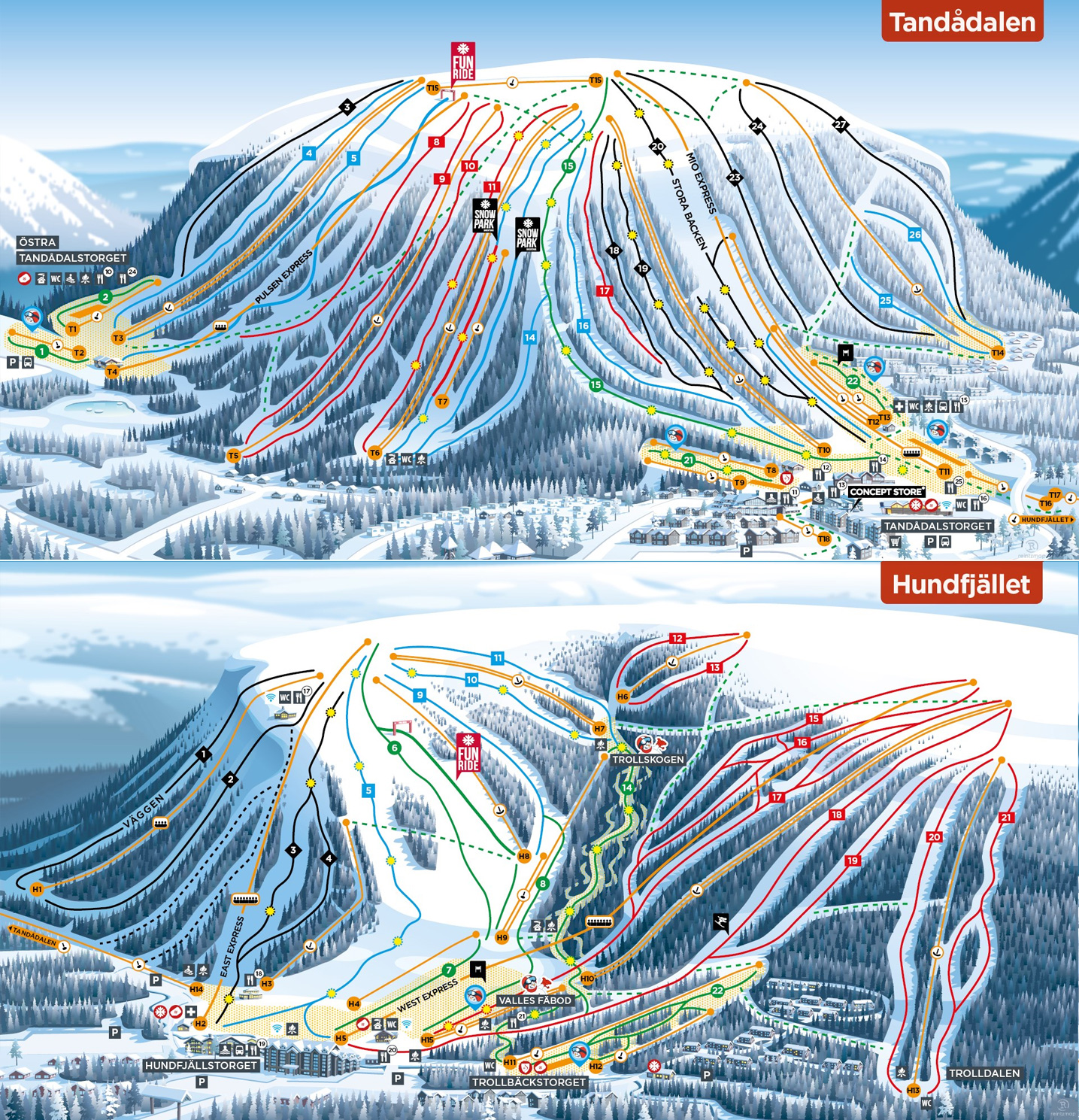 Pistekort Tandådalen